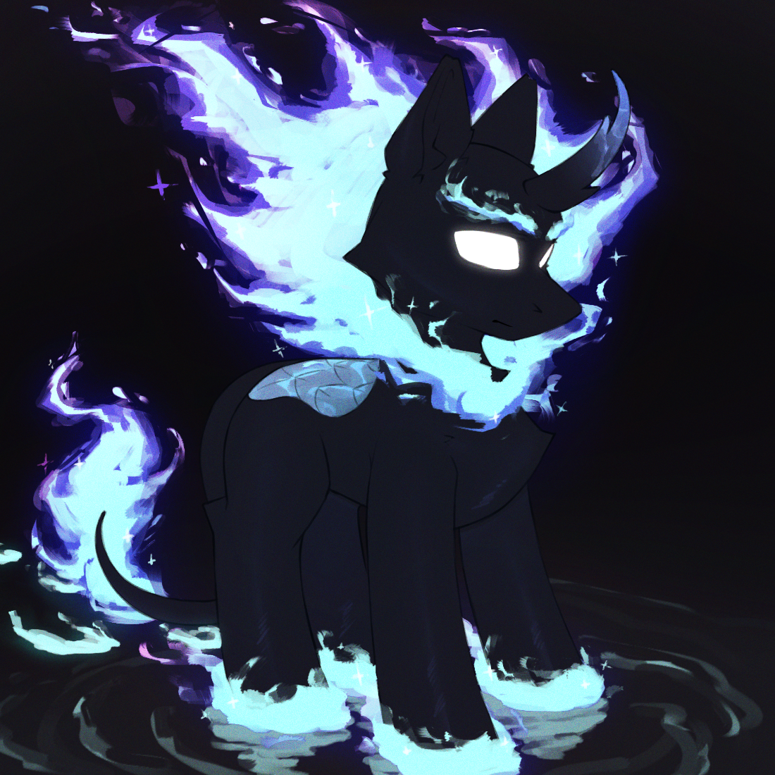 #3470230 - safe, artist:glazirka, kirin, nirik, g4, dark background - Derpibooru