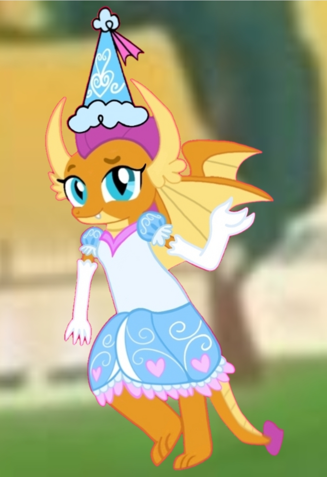 #3471473 - safe, artist:darlycatmake, smolder, dragon, g4, clothes ...