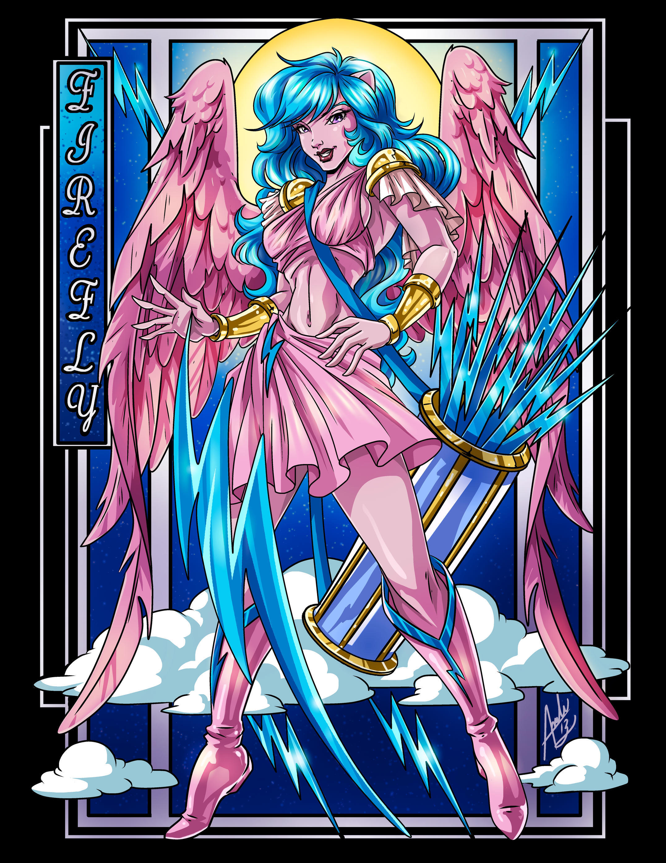 #3473254 - safe, artist:amelie-ami-chan, firefly, human, g1, boots, eared humanization, female ...