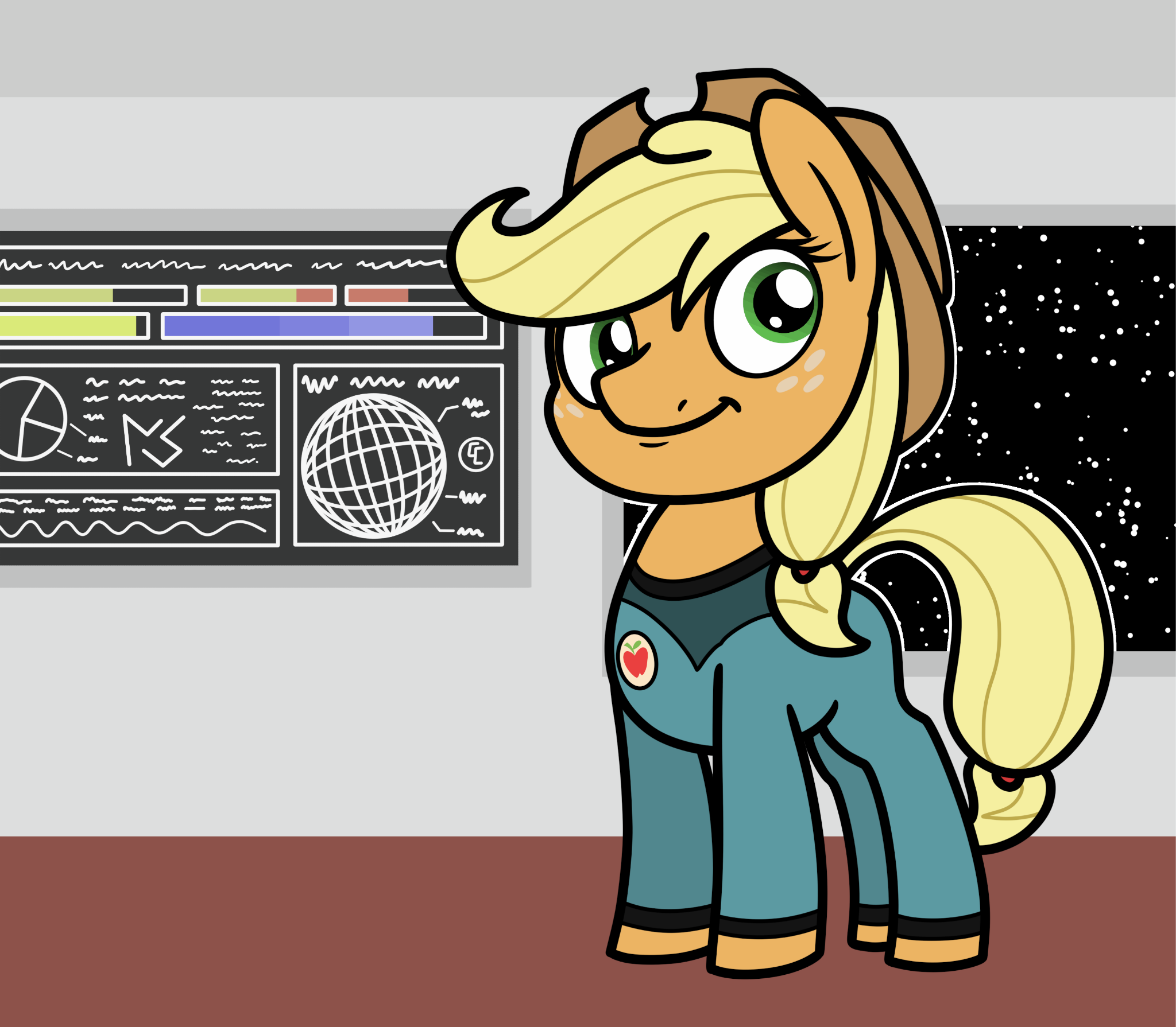 #3475943 - safe, artist:ewoudcponies, part of a set, applejack, earth pony, pony, g4, clothes ...