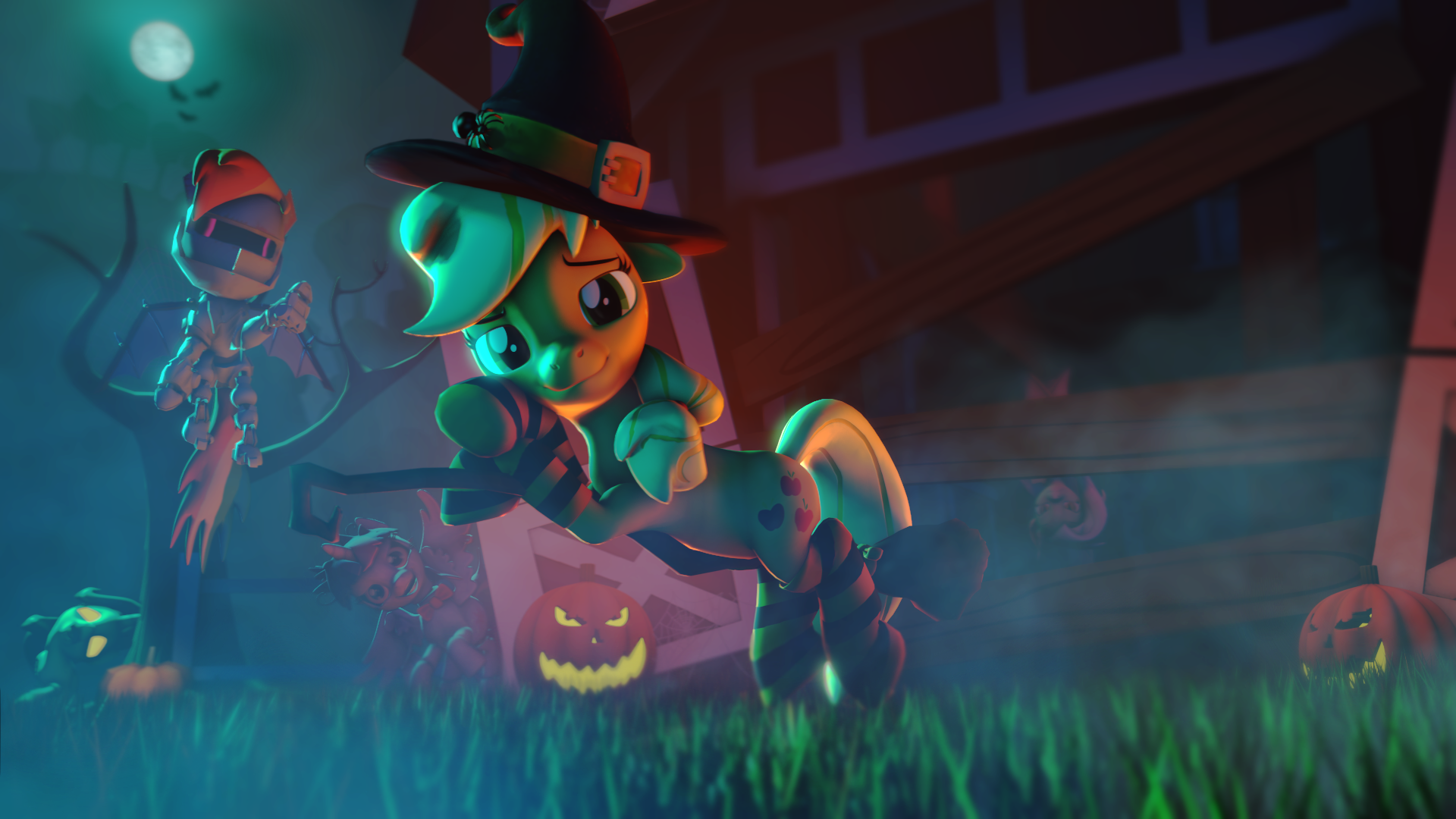 #3476503 - safe, artist:ytkitty, applejack, fluttershy, rainbow dash ...