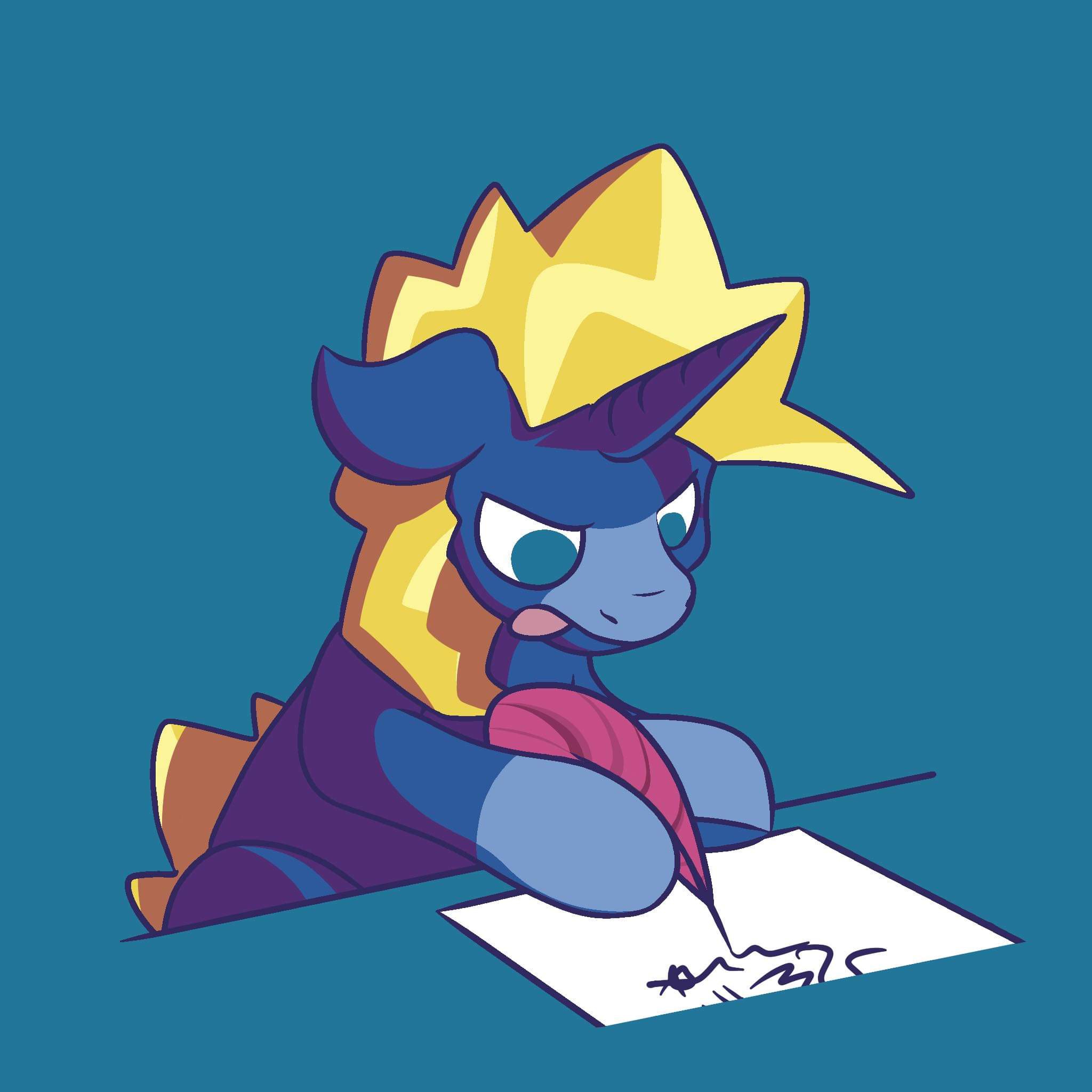 #3458102 - safe, artist:static surge, oc, oc:static surge, unicorn, :p ...