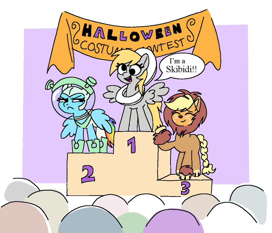 #3477609 - safe, artist:notfocks, applejack, derpy hooves, rainbow dash ...