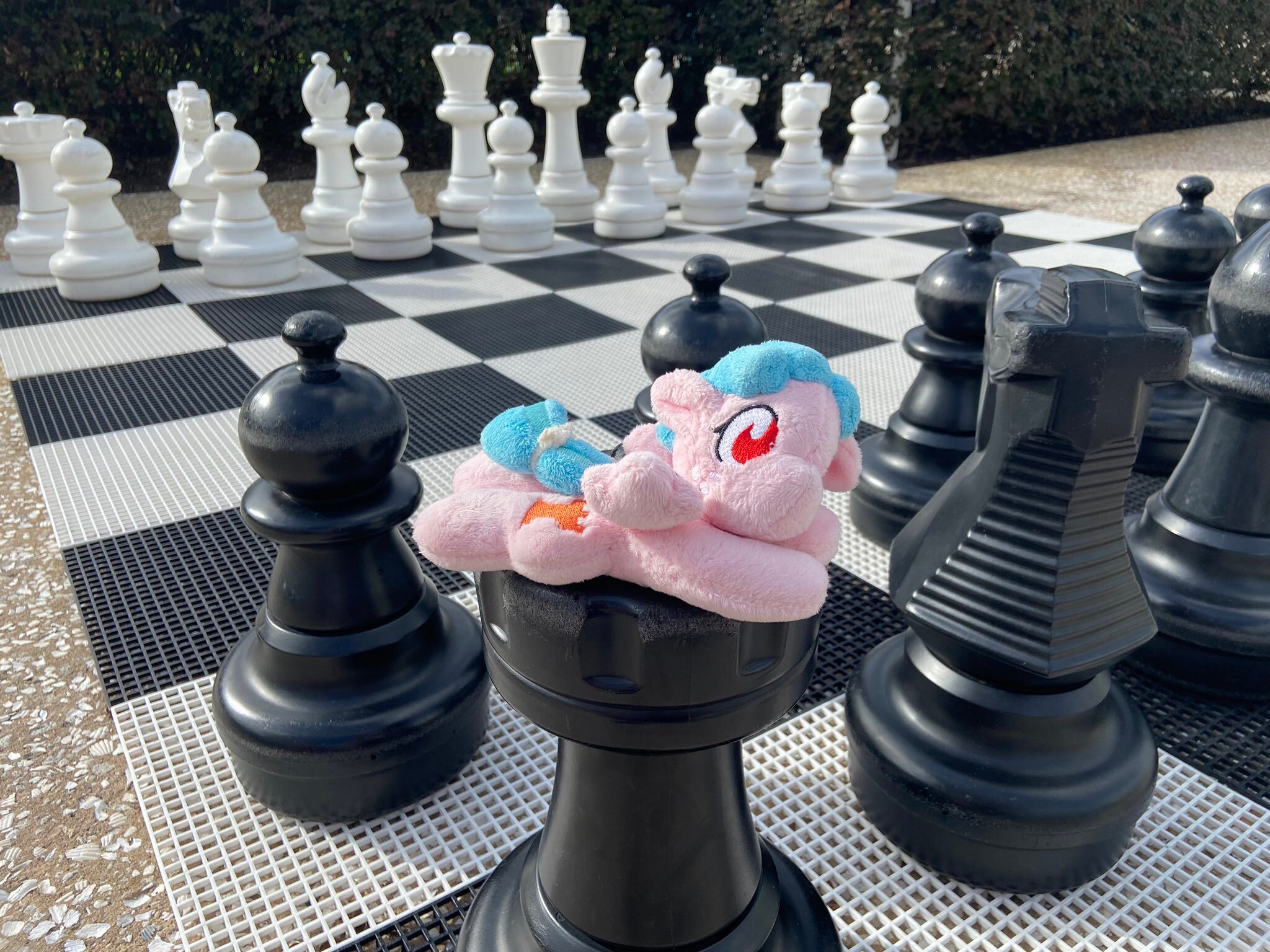 #3485285 - safe, cozy glow, pegasus, pony, g4, chess, irl, outdoors ...