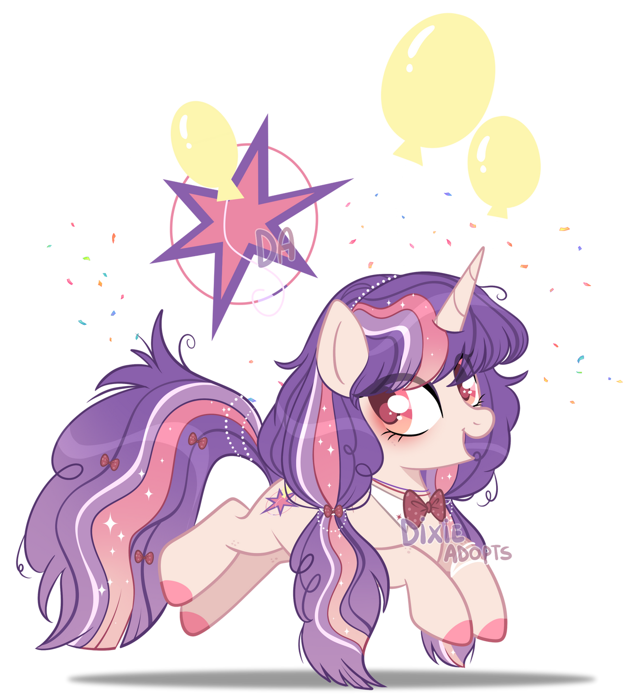#3485484 - safe, artist:dixieadopts, oc, oc:sparkle surprise, pony ...