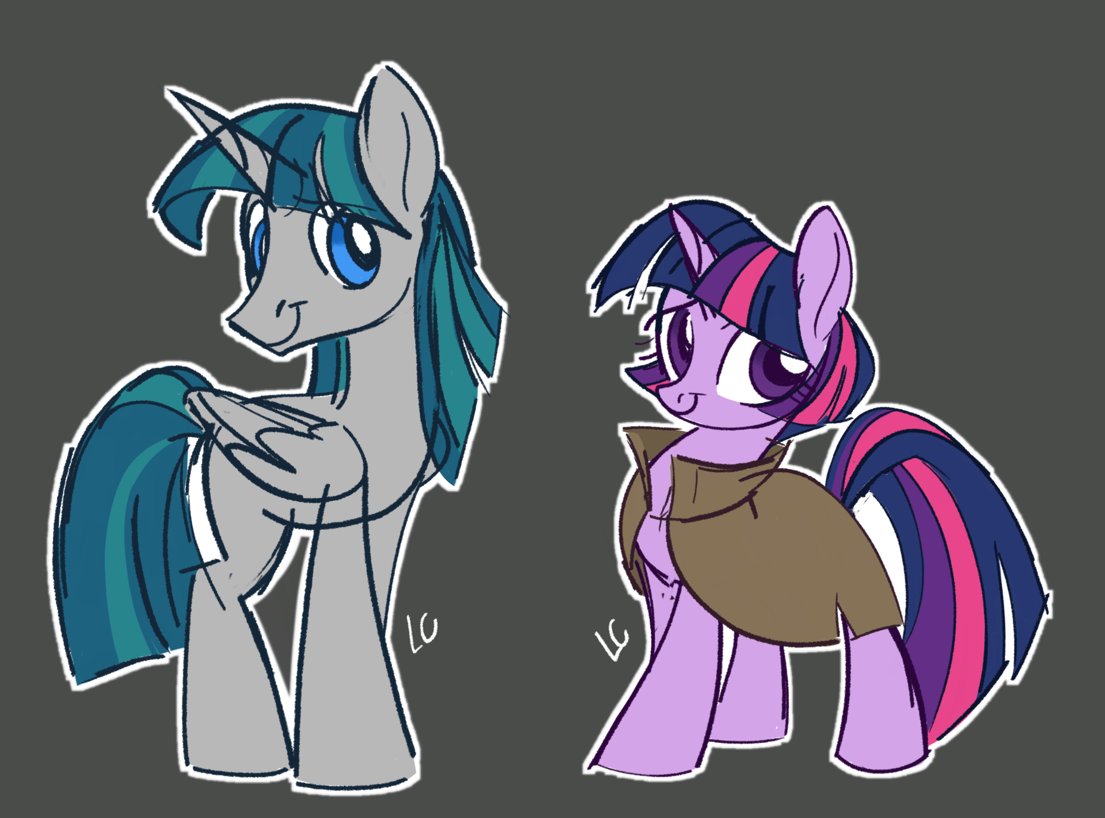 #3486495 - safe, artist:ladictadora, stygian, twilight sparkle, alicorn ...