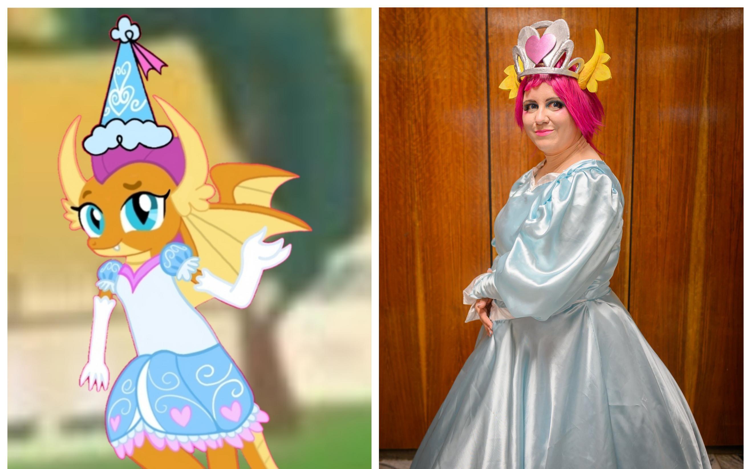 #3486628 - safe, artist:darlycatmake, smolder, dragon, human, g4 ...