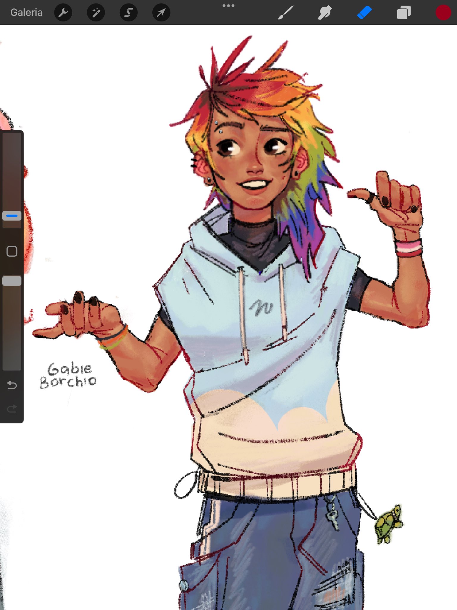 #3489419 - safe, artist:gabieborchio, fluttershy, rainbow dash, human, humanized - Derpibooru