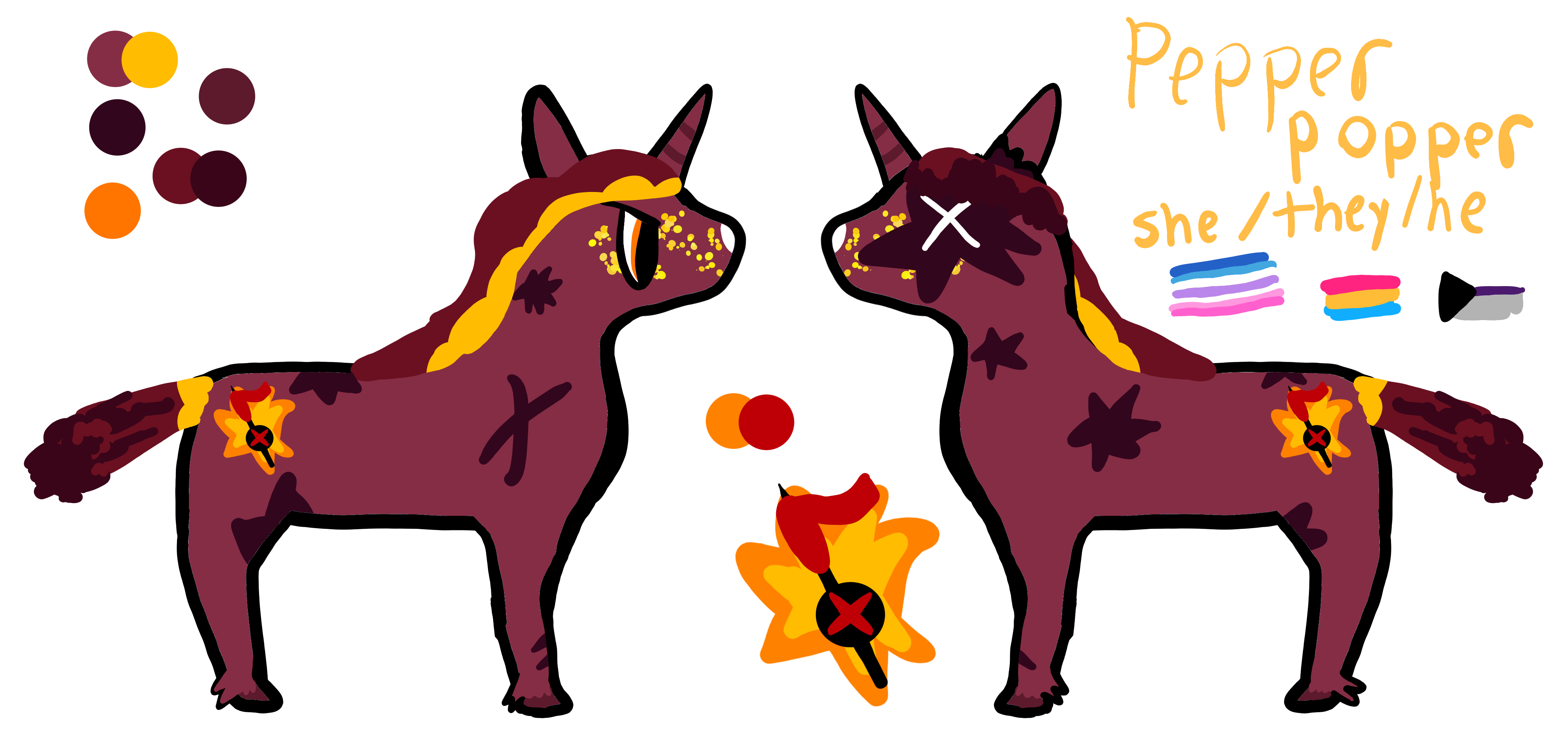 #3490229 - safe, artist:apple, oc, oc only, oc:pepper popper, pony ...