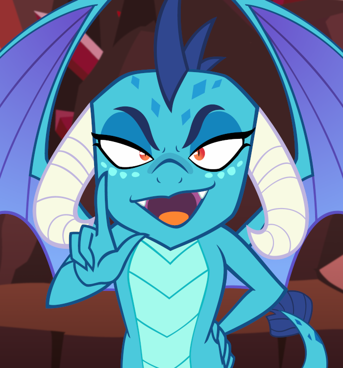 #3492793 - safe, artist:queencold, princess ember, dragon, g4, breaking the fourth wall, dragon ...