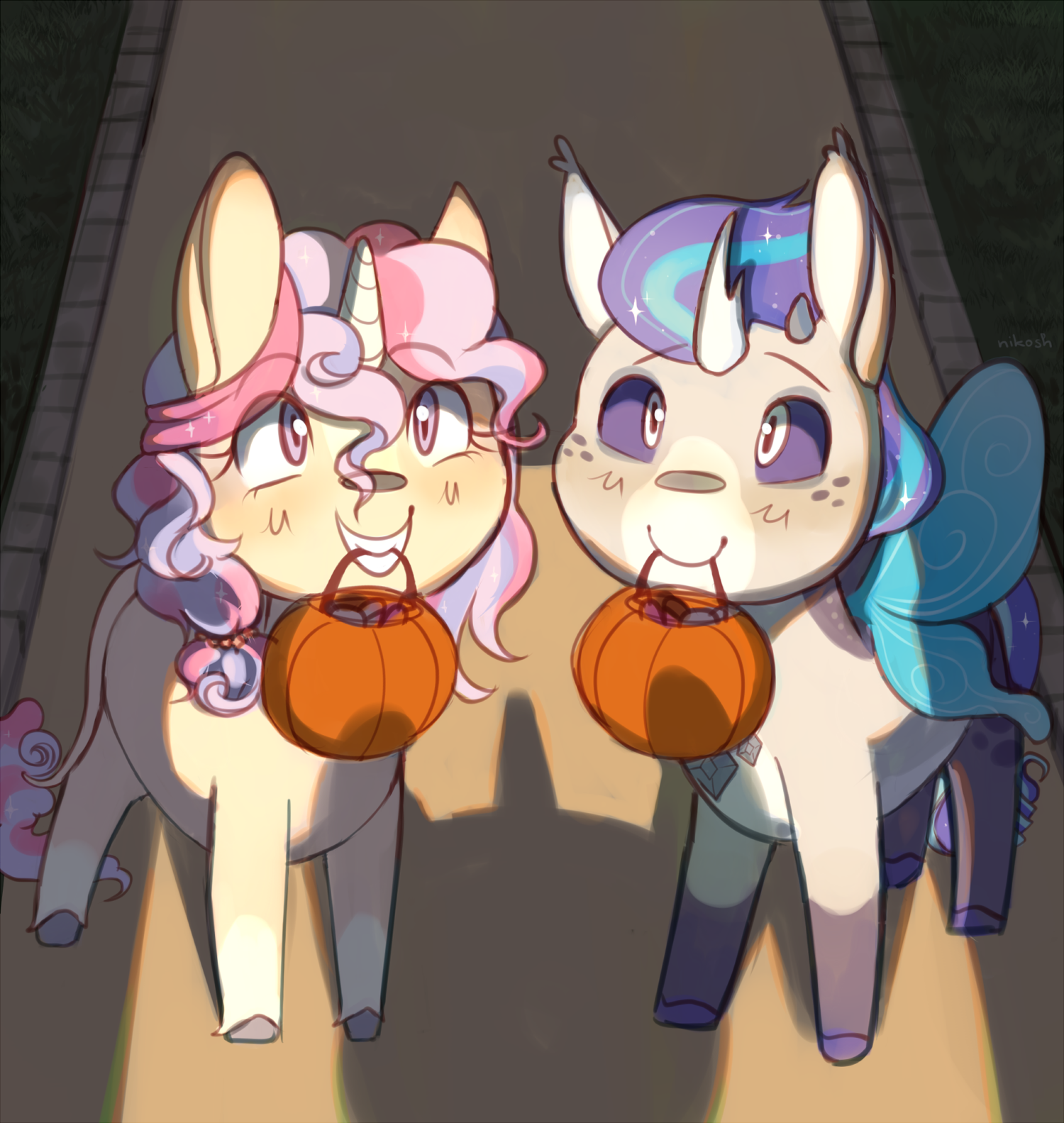 #3493287 - safe, artist:nikosh14, oc, oc only, changedling, changeling ...