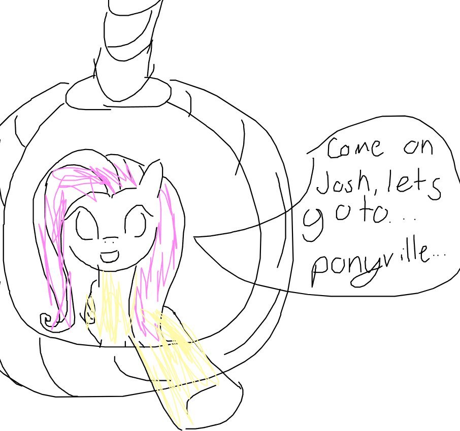 #3494168 - semi-grimdark, artist:lubalobgub, fluttershy, pegasus, pony ...