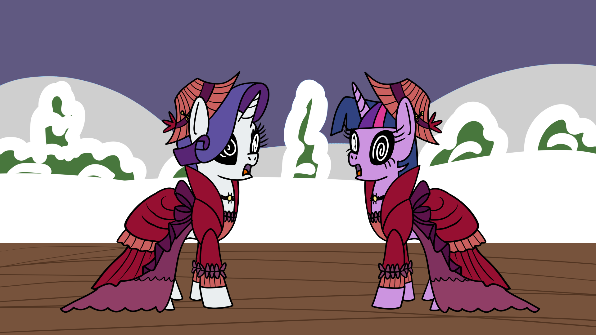 #3495069 - safe, artist:platinumdrop, rarity, twilight sparkle, pony ...