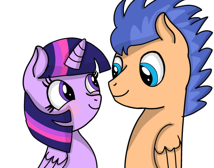 #3496529 - safe, artist:mrsdashskies, flash sentry, twilight sparkle ...