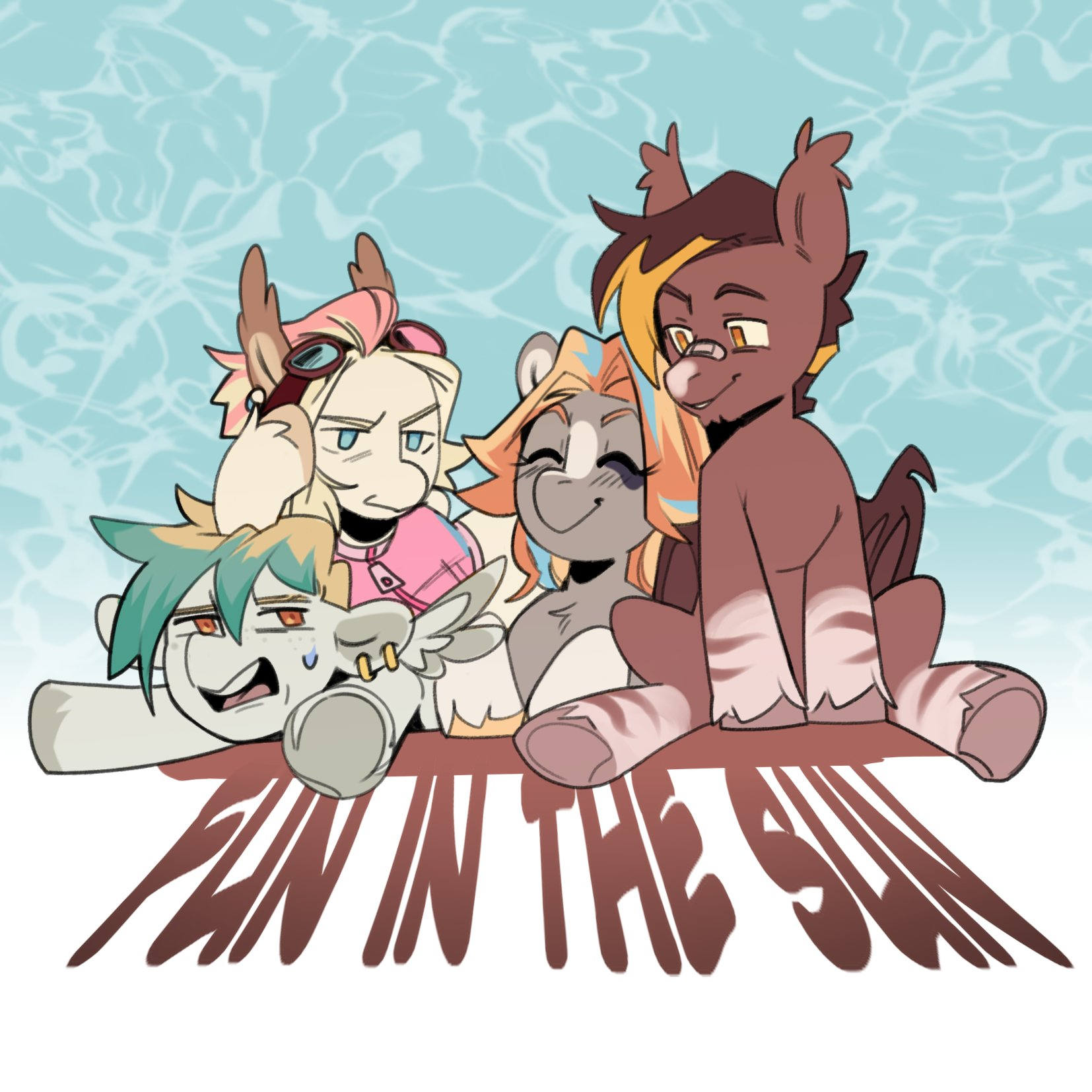 #3497087 - safe, artist:devi_shade, oc, oc only, oc:riptide break, oc:sea spray, oc:shoreline ...