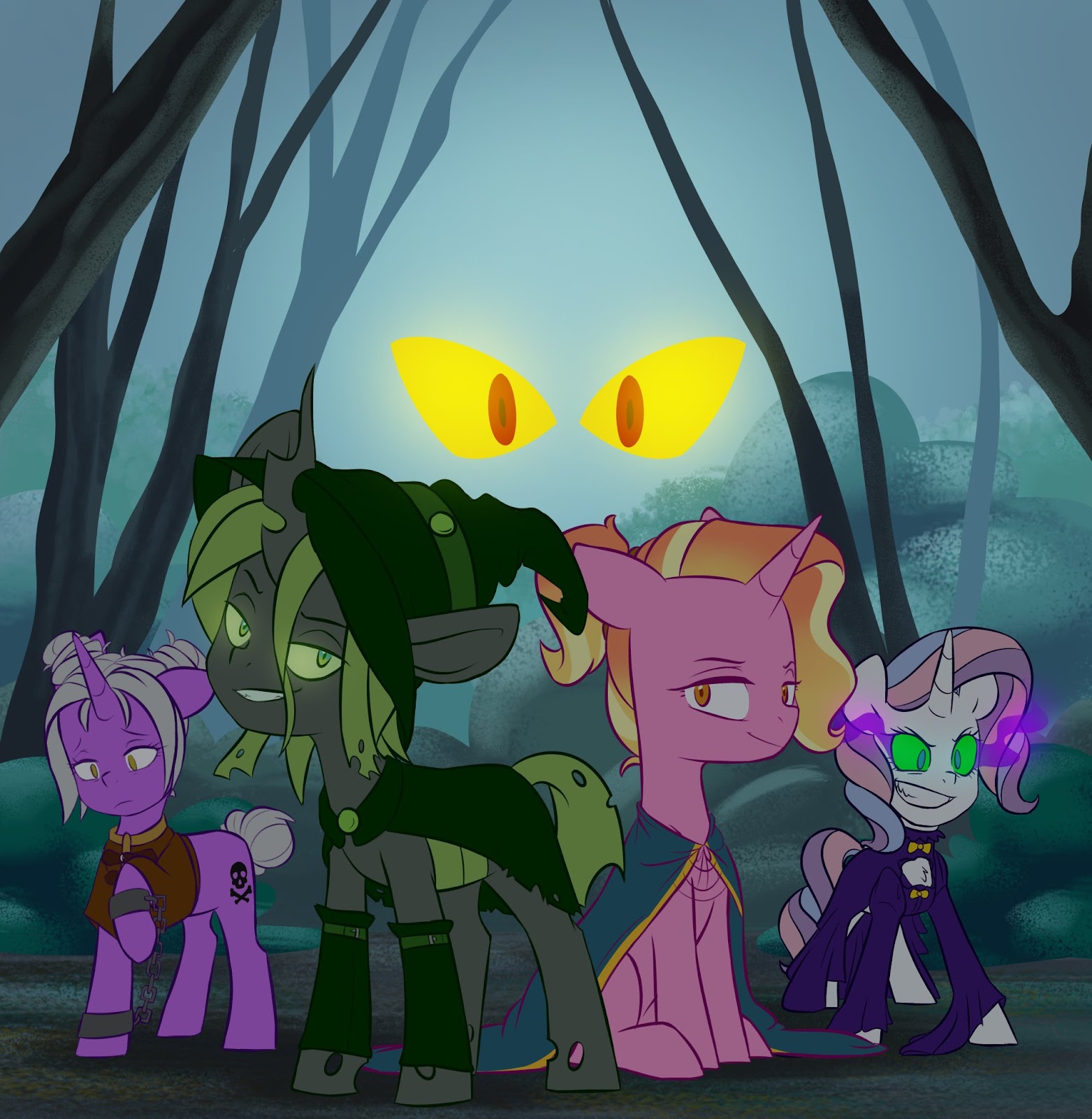 #3498756 - safe, artist:chub-wub, luster dawn, potion nova, oc, oc ...