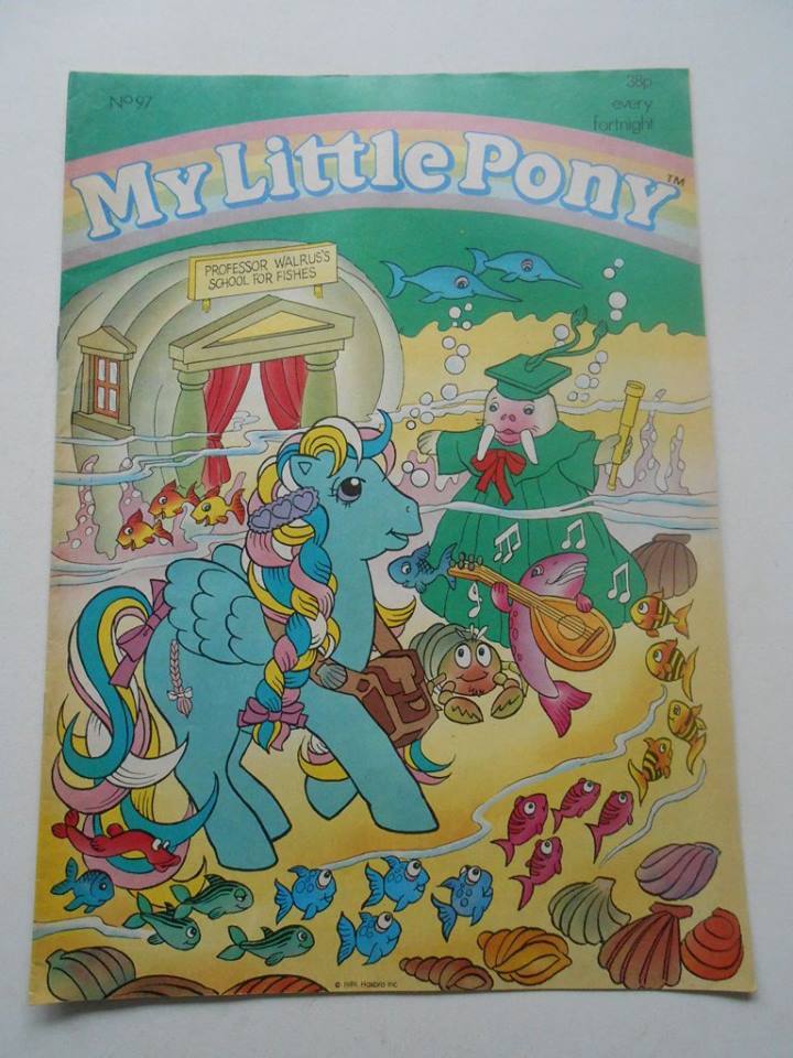 #3499071 - safe, official comic, braided beauty, fish, pegasus, pony ...