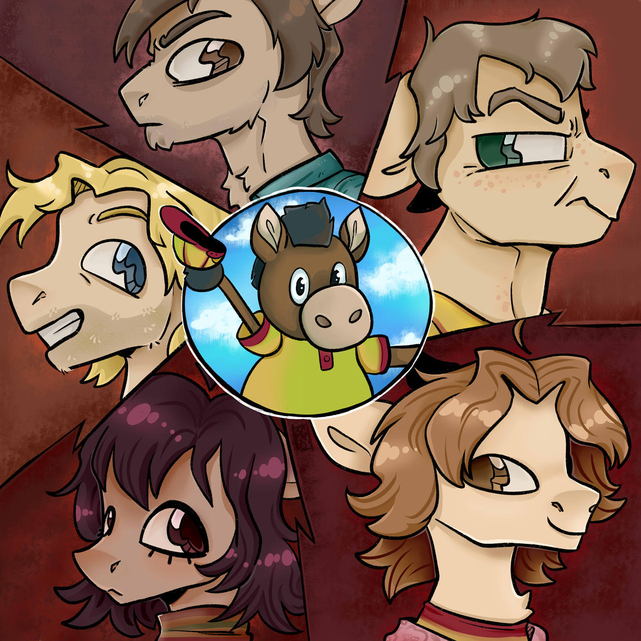 #3499412 - safe, artist:stinkygooby, earth pony, pony, anya ...