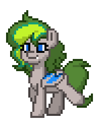 #3505718 - safe, oc, oc only, oc:midnight shine, bat pony, pony, pony town, animated, simple ...