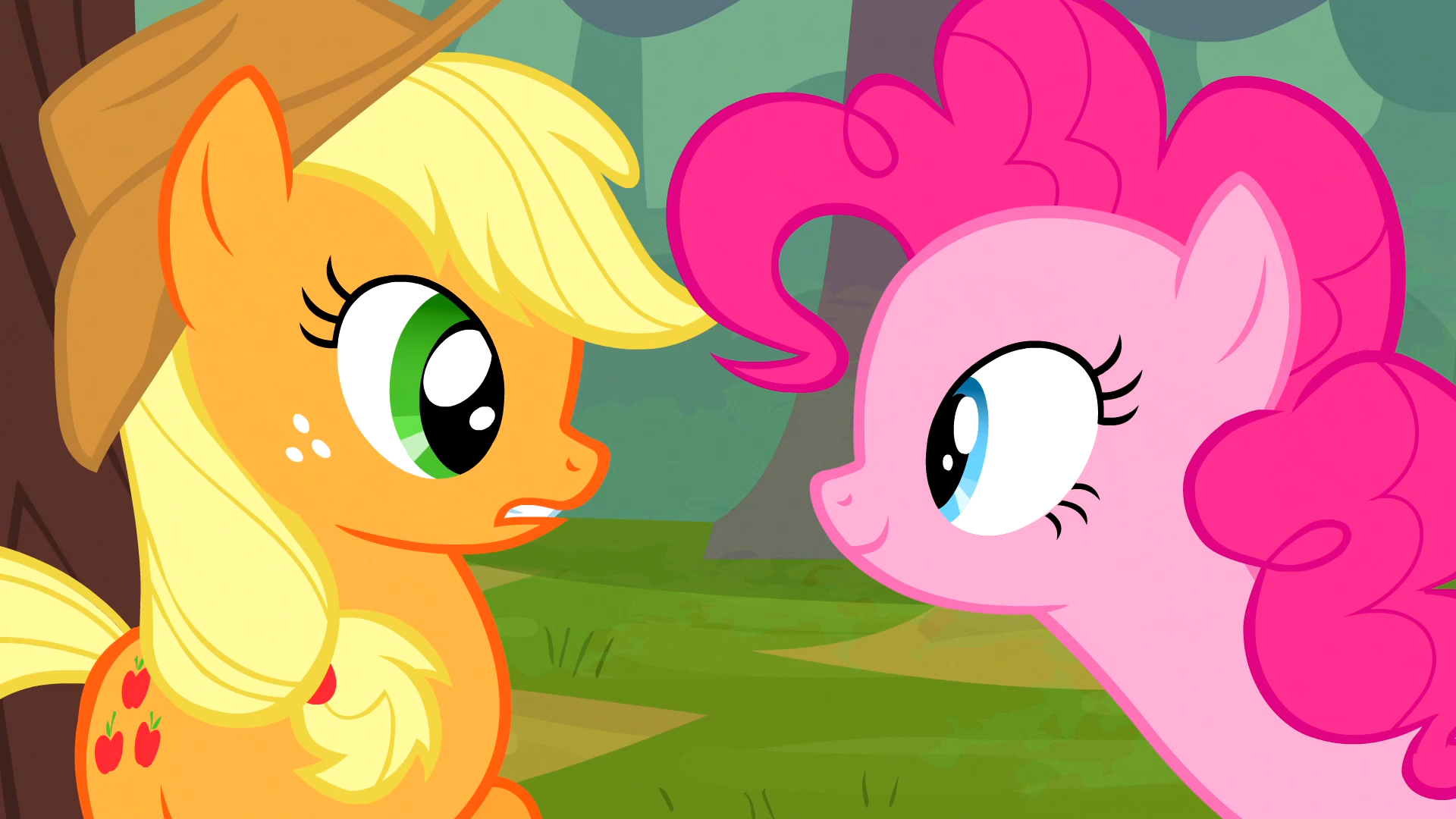 #3506661 - safe, screencap, applejack, pinkie pie, pony, g4, my little ...