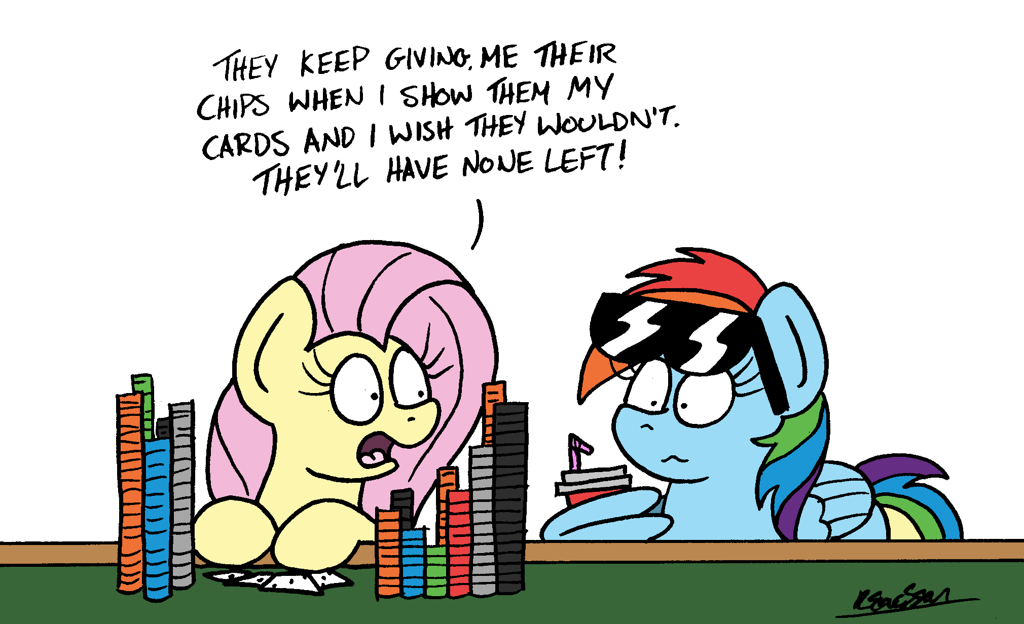 #3507444 - safe, artist:bobthedalek, fluttershy, rainbow dash, pegasus ...