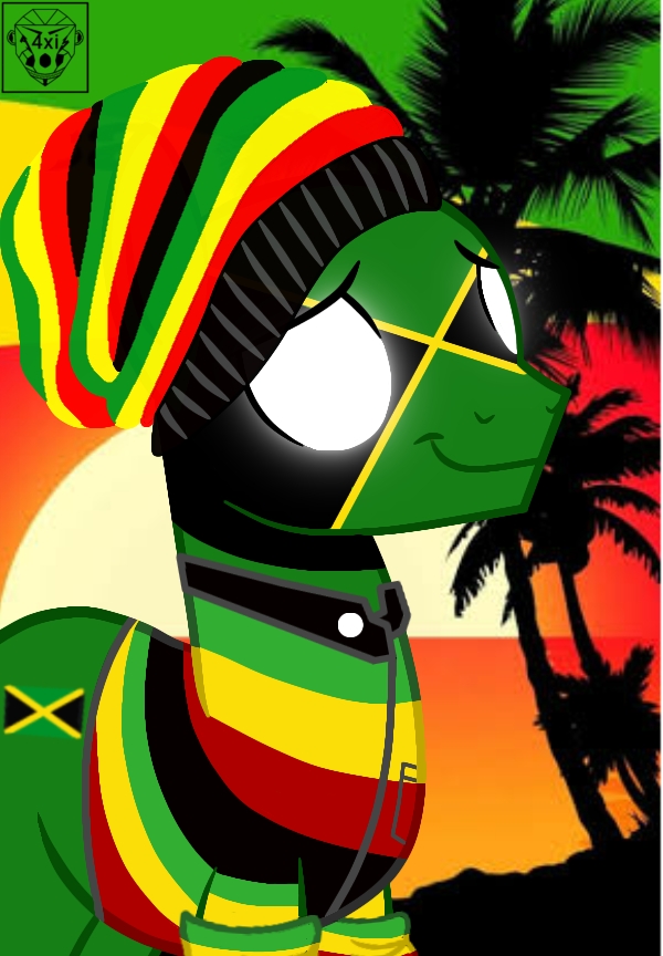 #3507817 - safe, oc, pony, country, icon, jamaica, nation ponies ...