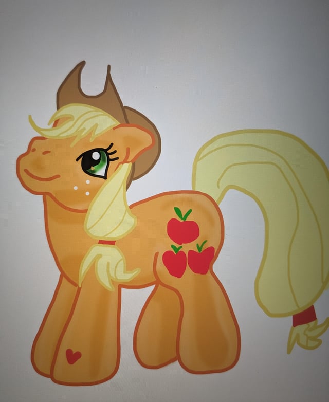 #3509514 - safe, artist:theborahaejellyfish, edit, applejack, earth ...