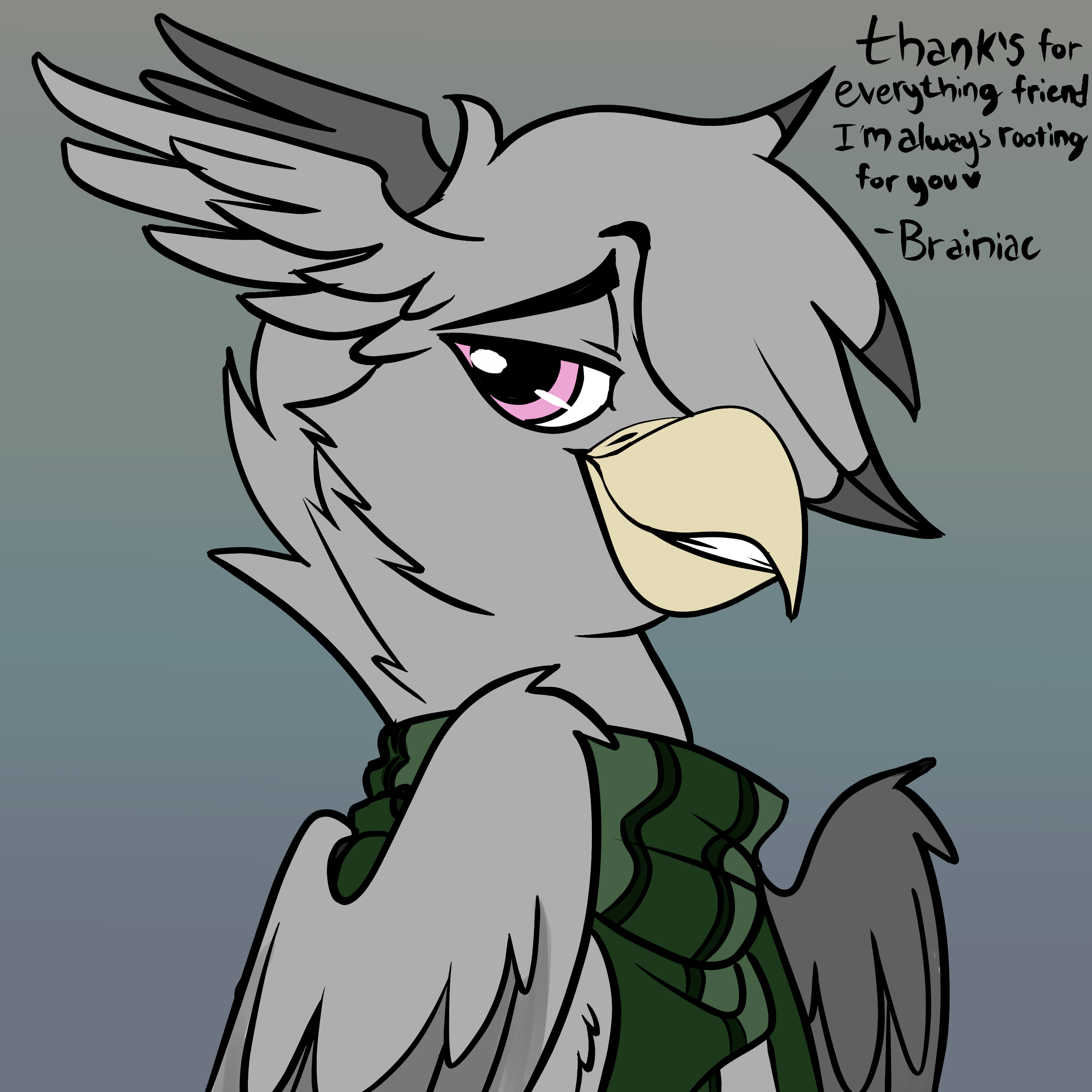 #3510758 - safe, artist:brainiac, oc, oc:valiant effort, griffon ...