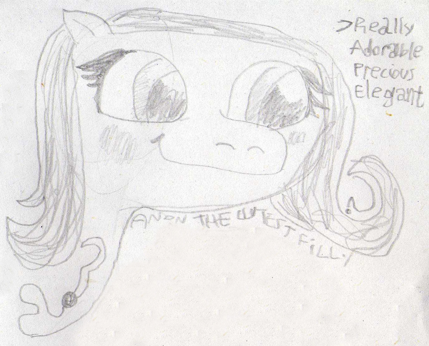 #3500260 - safe, artist:zenco, oc, oc:filly anon, black and white ...