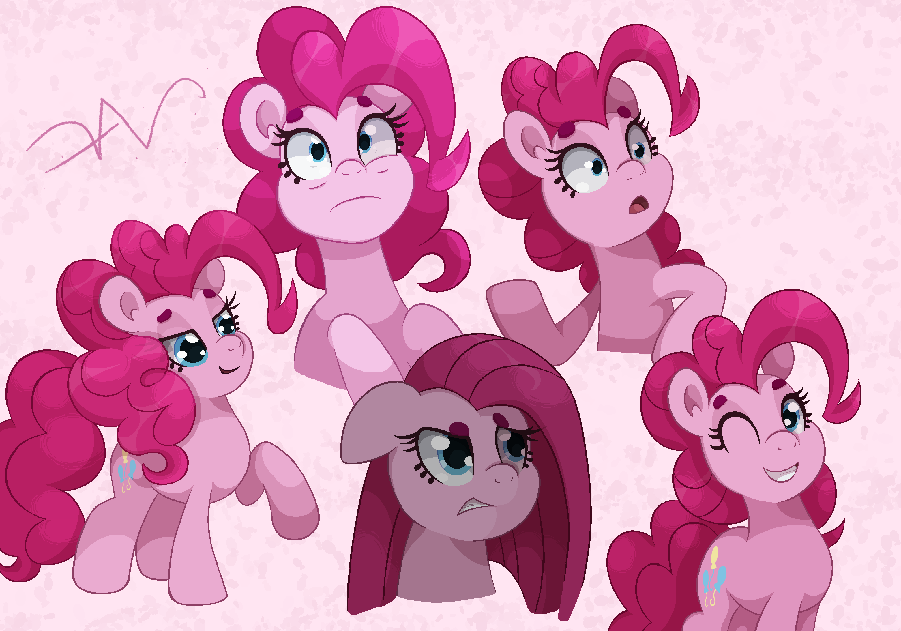 #3512075 - safe, artist:swasfews, pinkie pie, earth pony, pony, g4 ...
