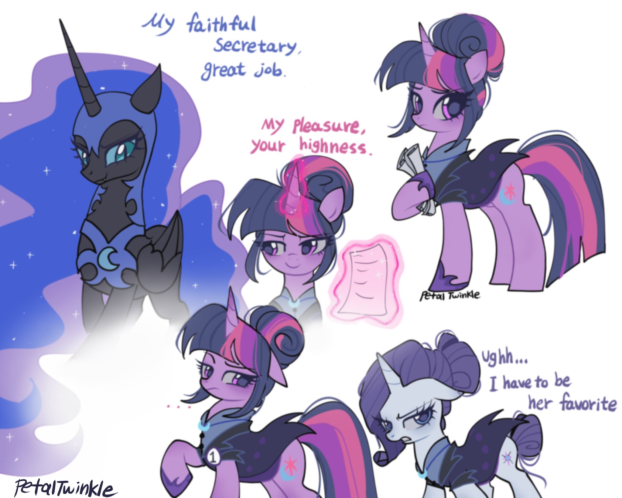 #3516528 - safe, artist:petaltwinkle, nightmare moon, rarity, twilight ... #3516528 - safe, artist:petaltwinkle, nightmare moon, rarity, twilight ...