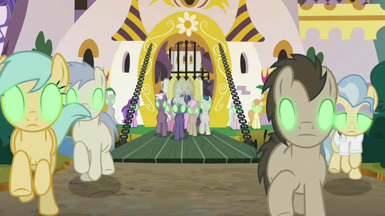 #3518024 - safe, screencap, amethyst star, carrot top, crescent pony ...