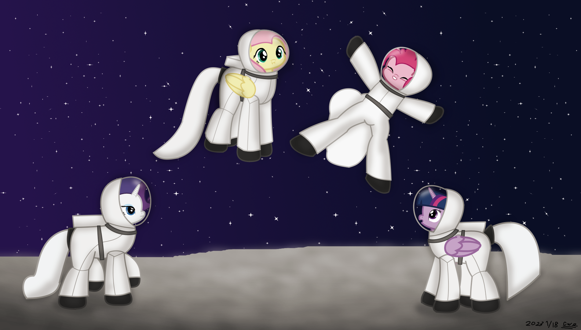 #3503824 - safe, artist:99999999000, fluttershy, pinkie pie, rarity ...