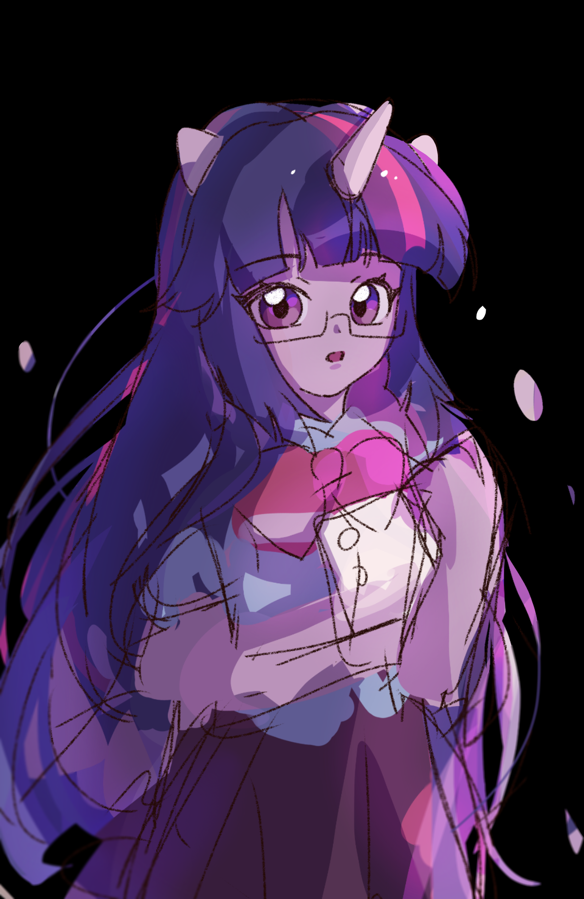 #3305263 - safe, artist:ya15217084, sci-twi, twilight sparkle, alicorn ...