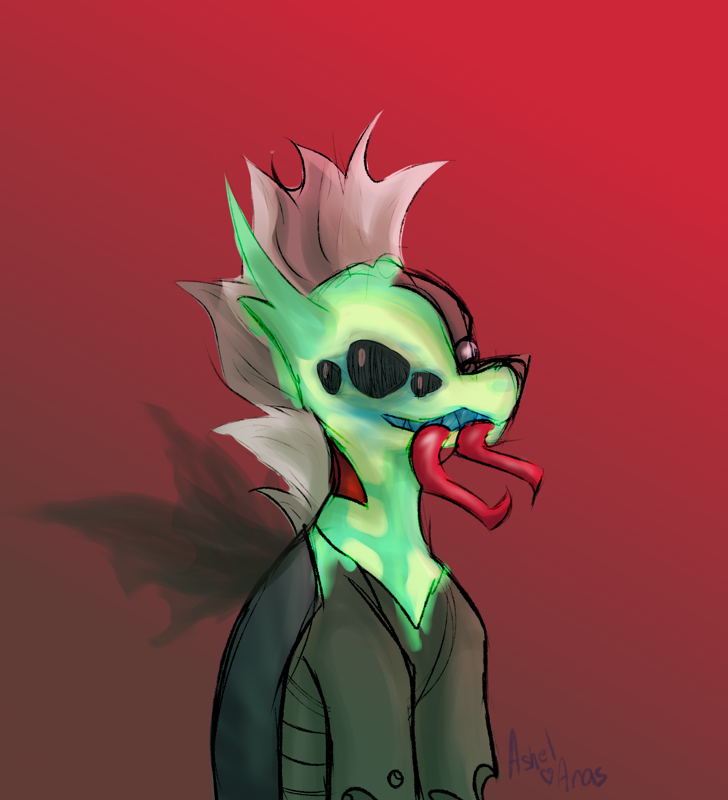 #3292654 - semi-grimdark, artist:ashel_aras, oc, oc only, changeling ...