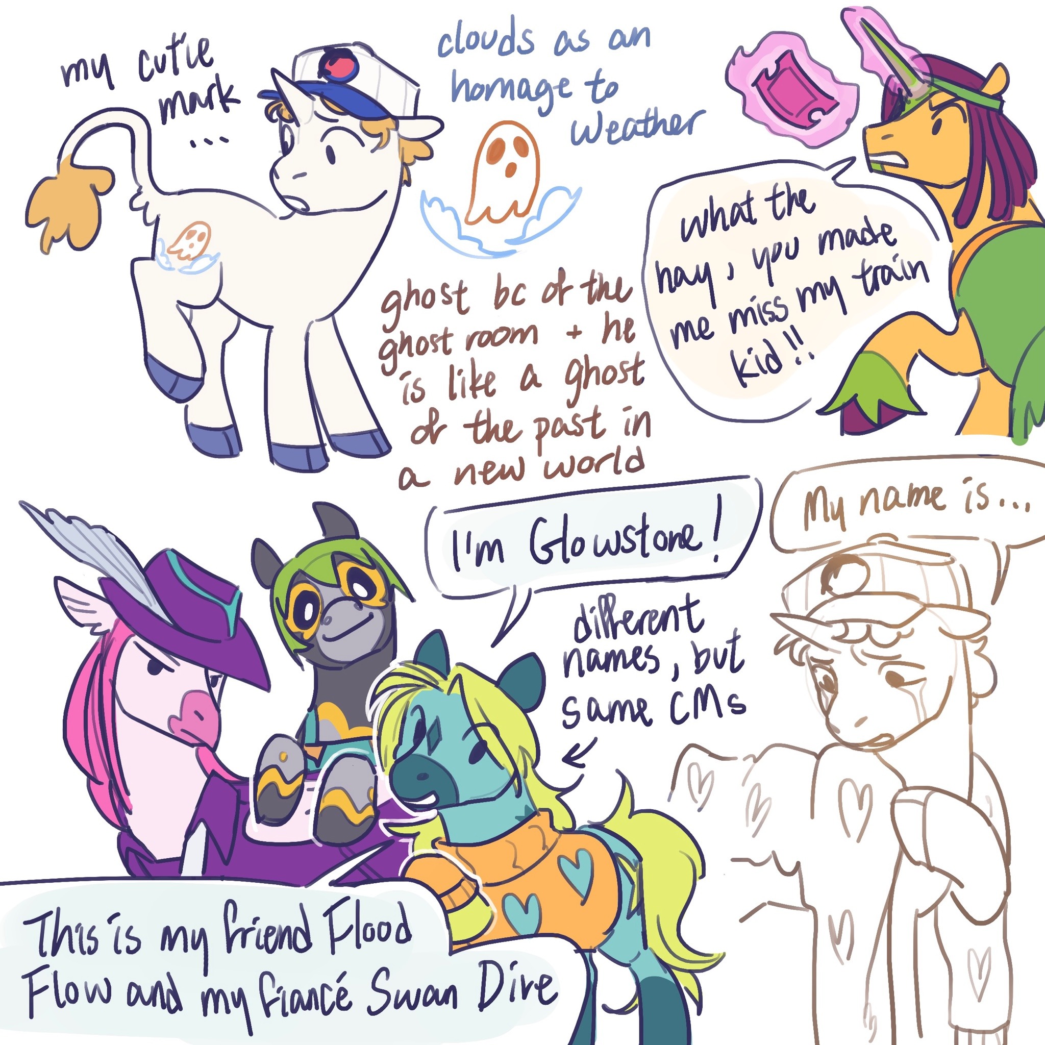 #3305555 - safe, artist:regularcitrus, earth pony, hippogriff, kelpie ...