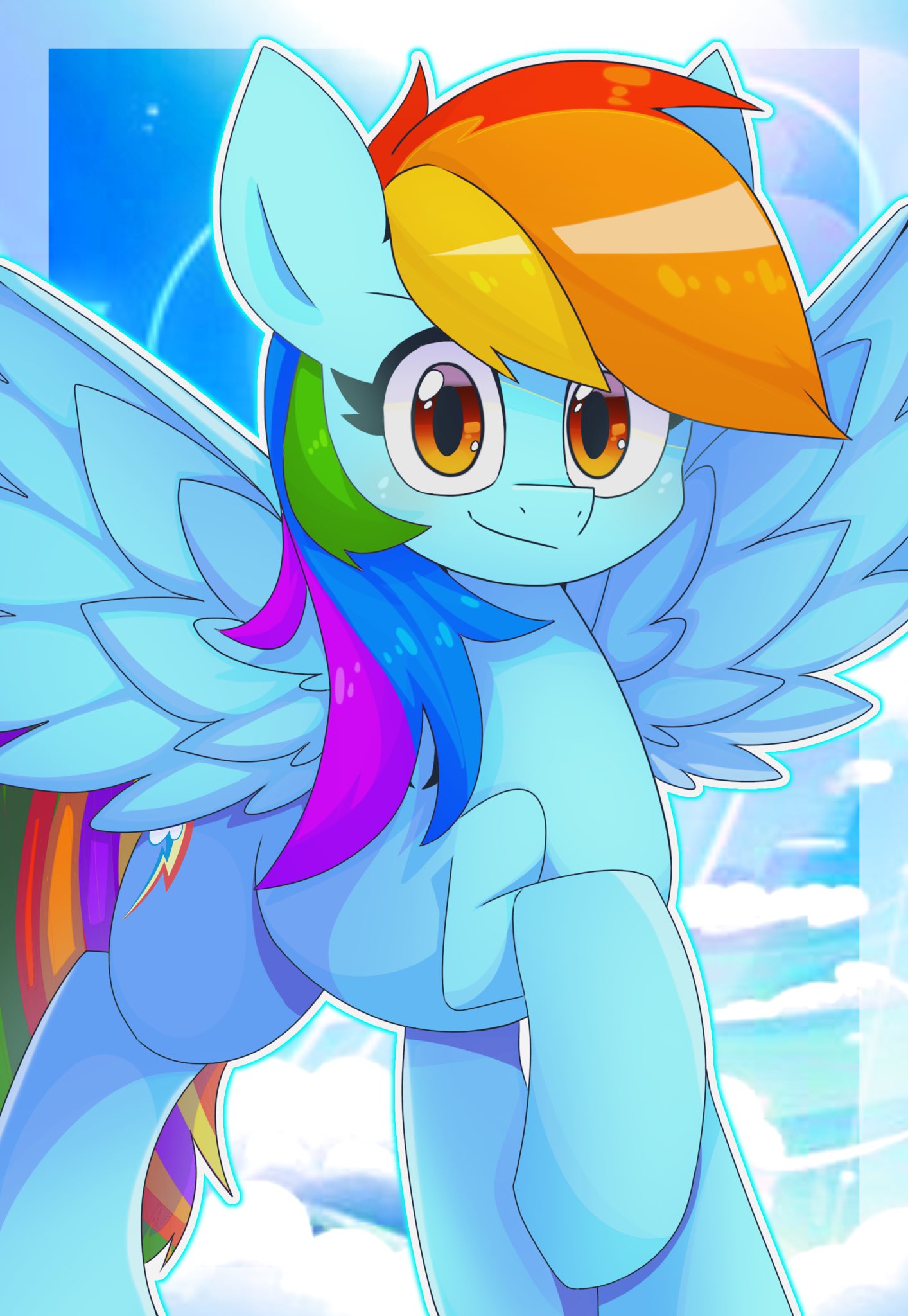 #3311037 - safe, artist:flutrshy, rainbow dash, pegasus, pony, looking ...