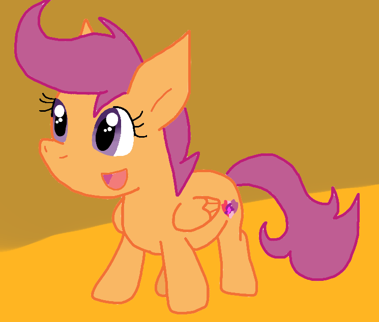 #3312624 - safe, artist:cmara, scootaloo, earth pony, pony, g4, female ...