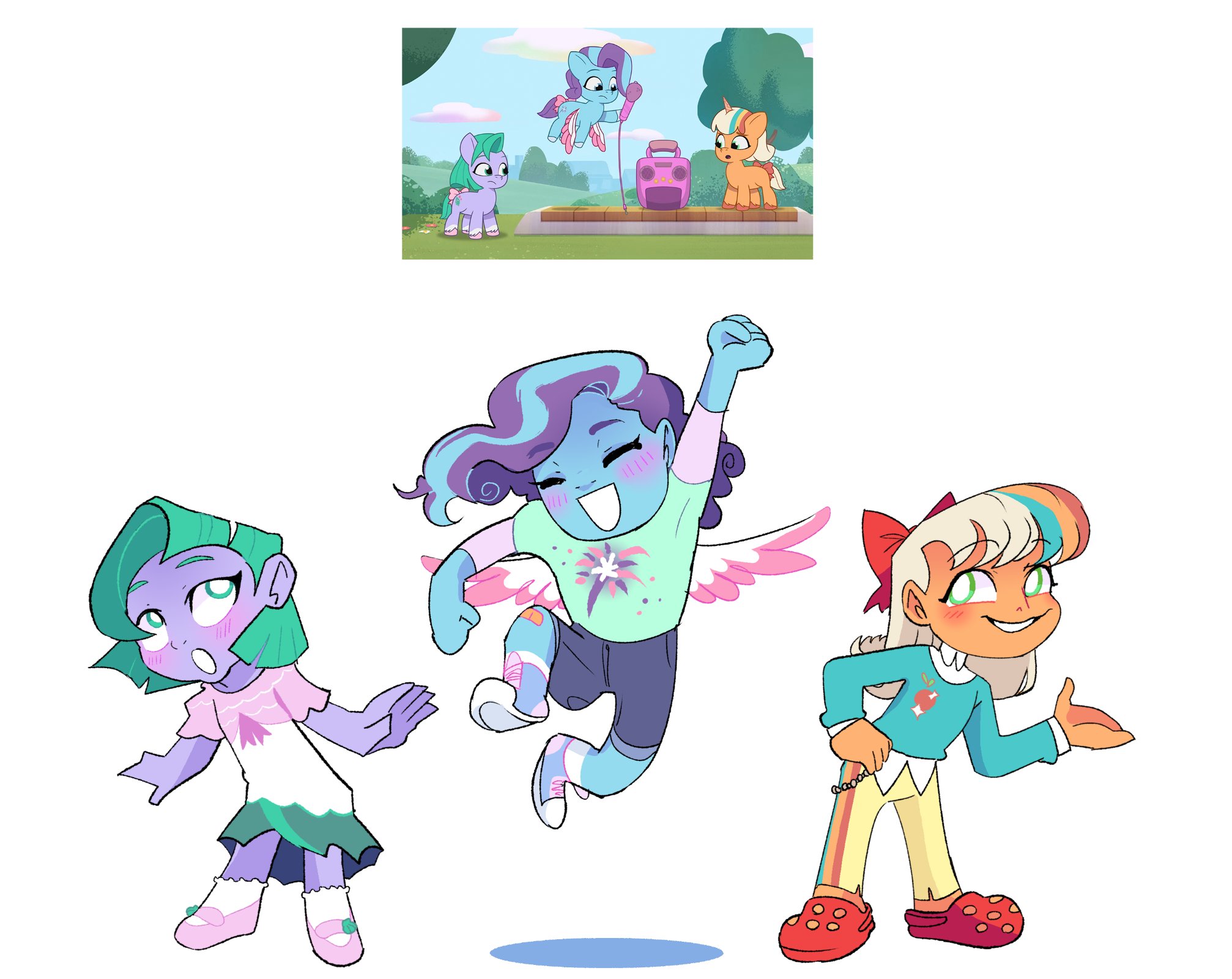 #3293509 - safe, artist:stevetwisp, screencap, glory (g5), peach fizz ...