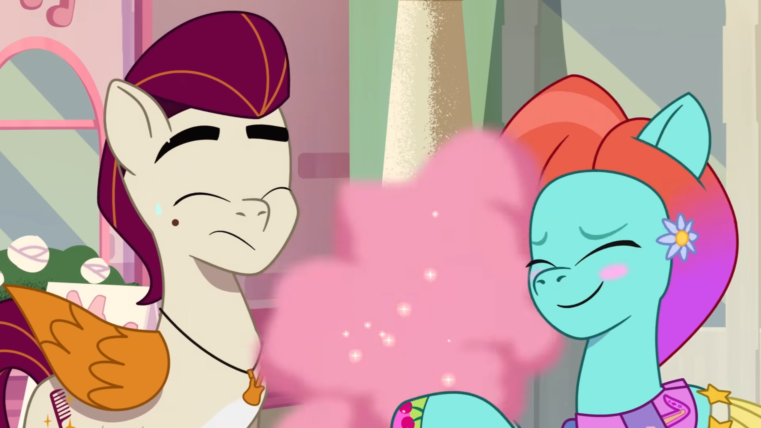 #3295256 - safe, screencap, jazz hooves, rocky riff, earth pony ...