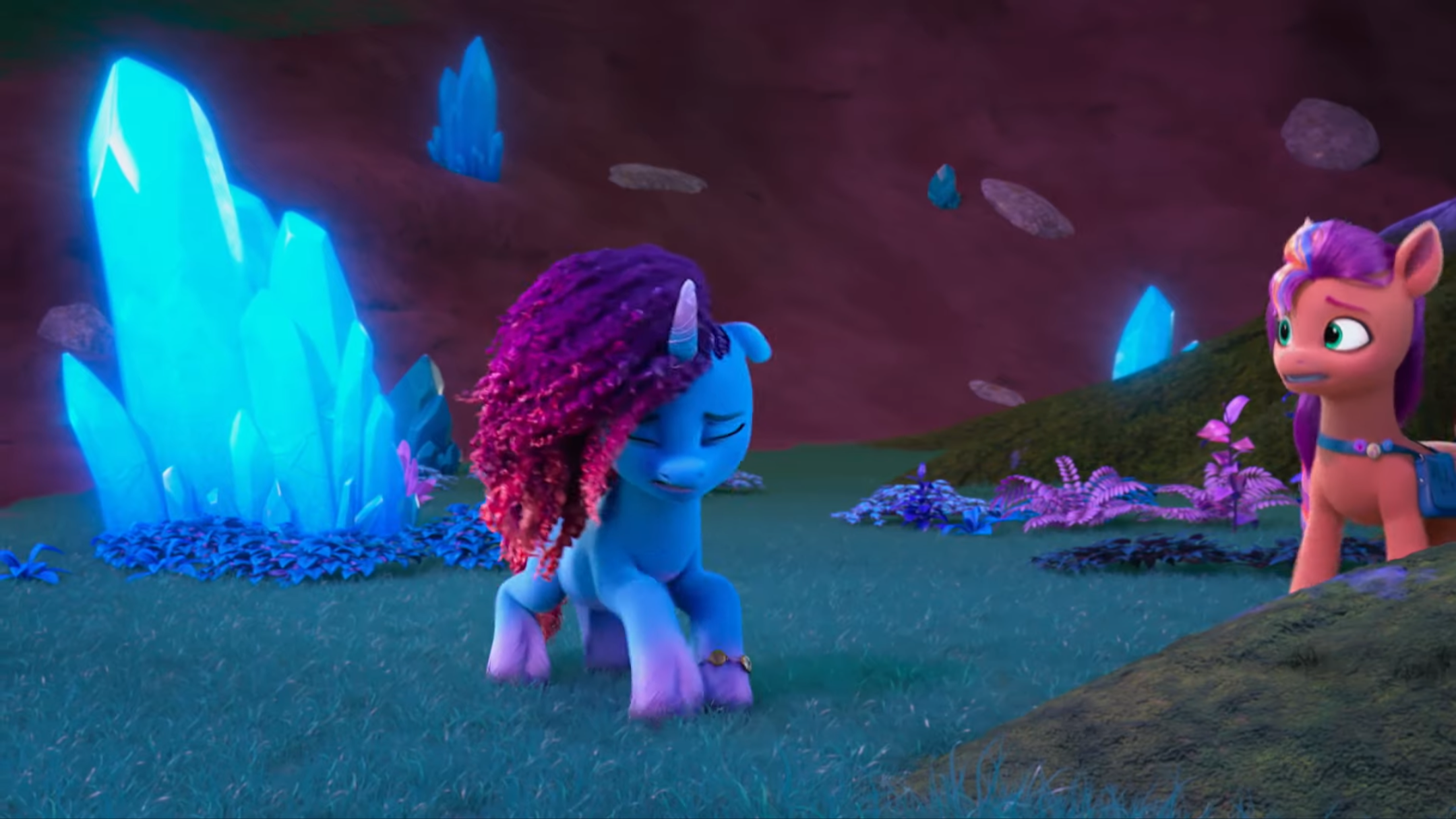 #3296802 - safe, screencap, misty brightdawn, sunny starscout, earth pony, pony, unicorn, family ...