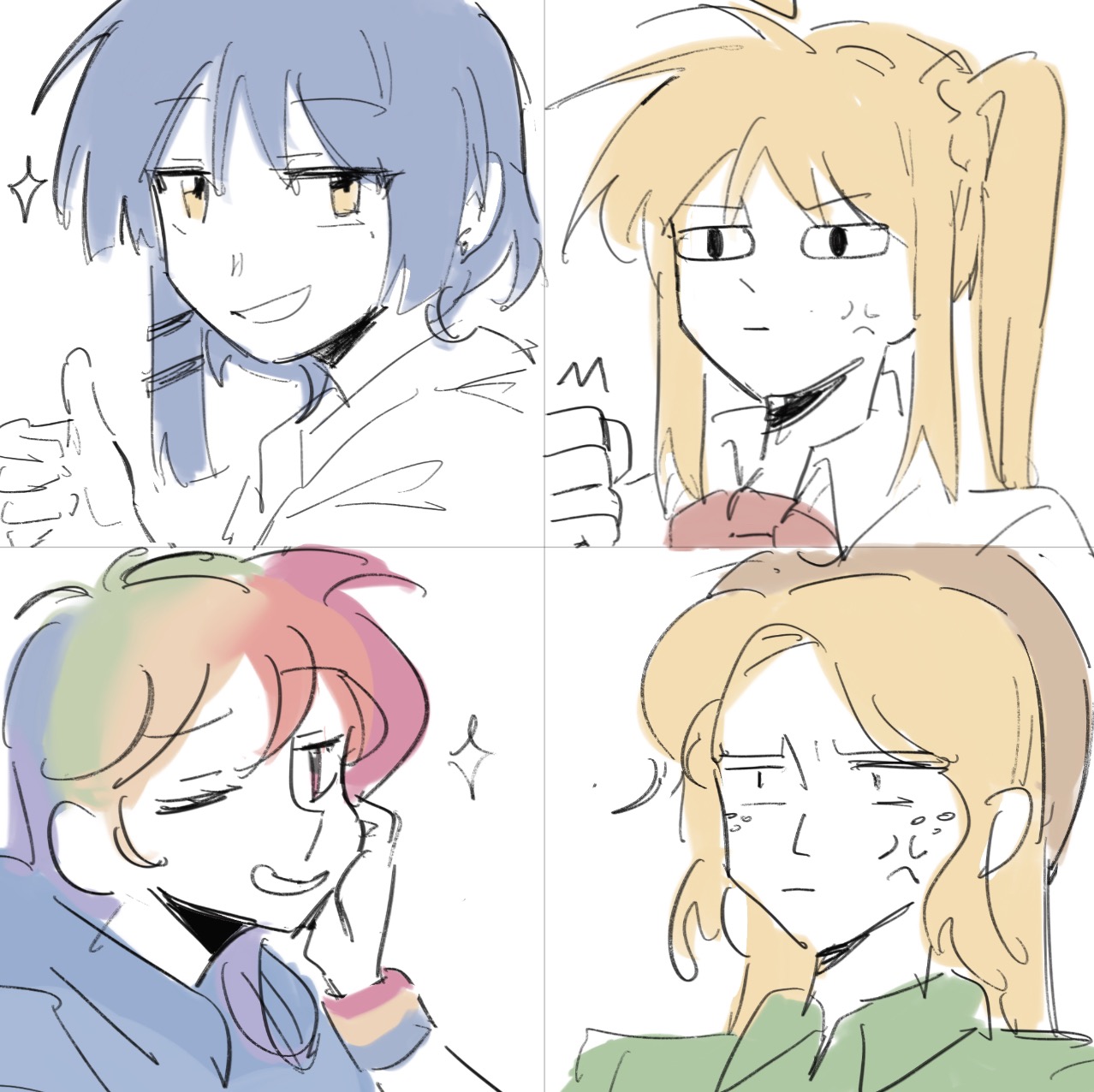 #3298005 - safe, artist:zoe1003, applejack, rainbow dash, human, g4 ...