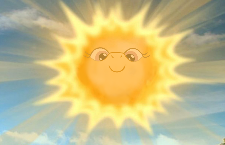 #3313300 - safe, artist:soobel, edit, princess celestia, g4, baby sun ...