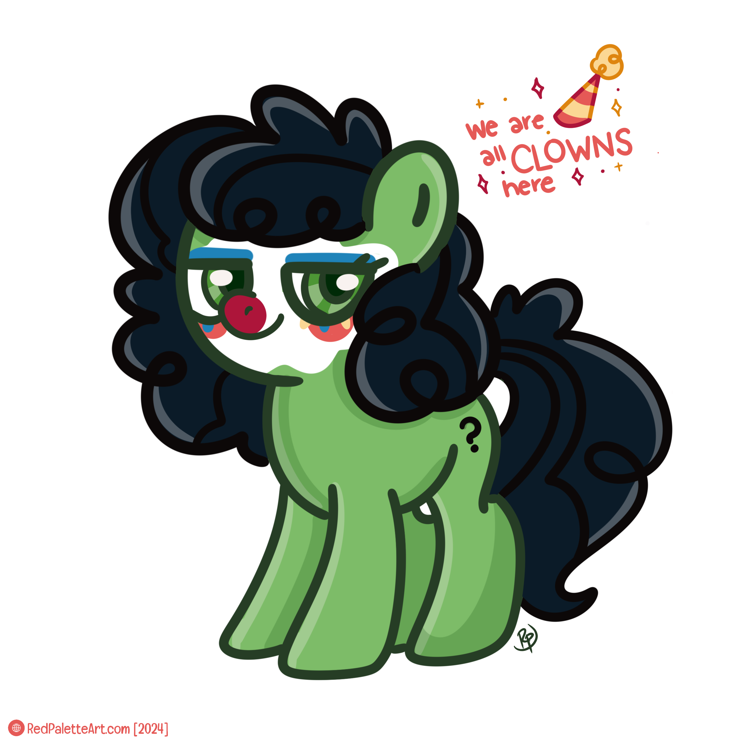 #3321690 - safe, artist:redpalette, oc, oc only, oc:anon, oc:filly anon ...
