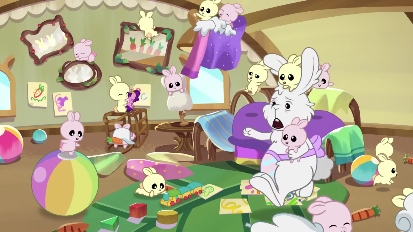 #3322157 - safe, screencap, eggmund bunny, pipp petals, rabbit, cracked ...