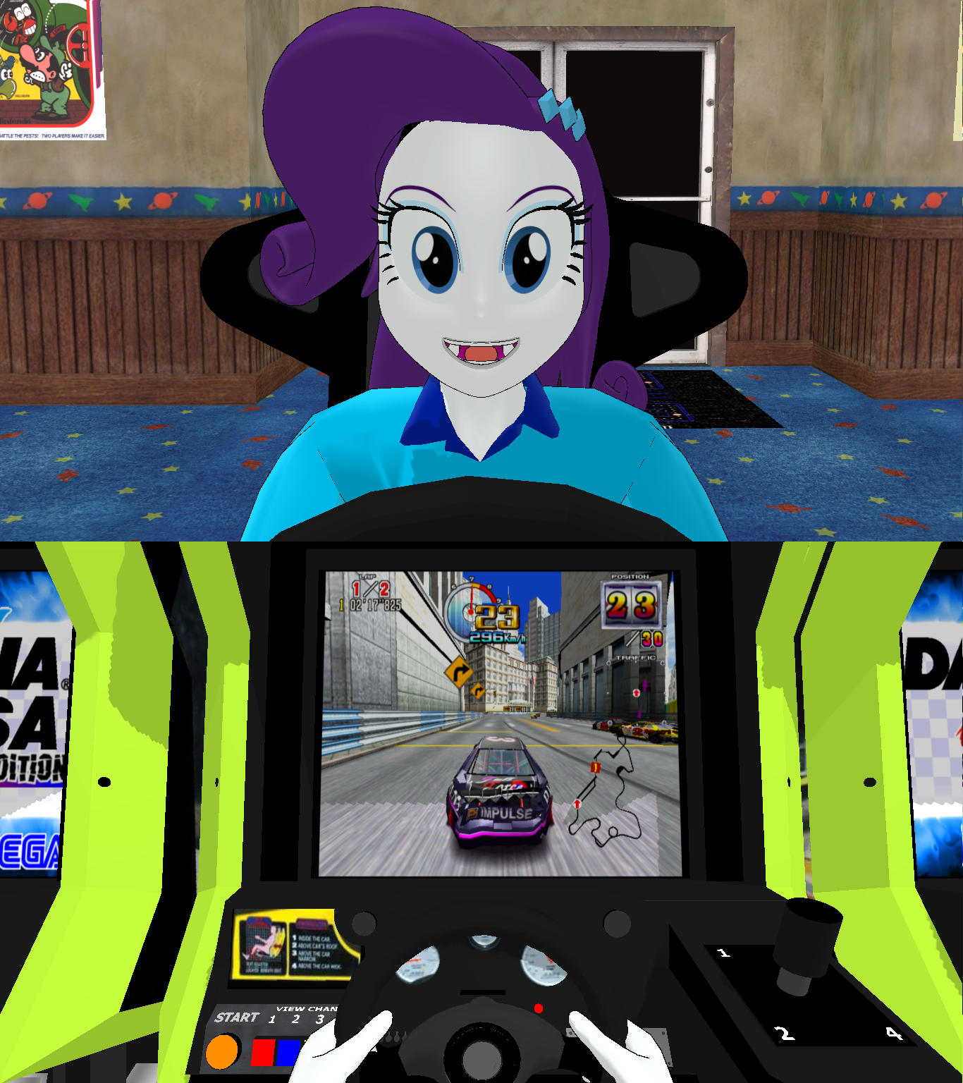 #3324494 - safe, artist:ardoplasma41, rarity, equestria girls, g4, 3d ...