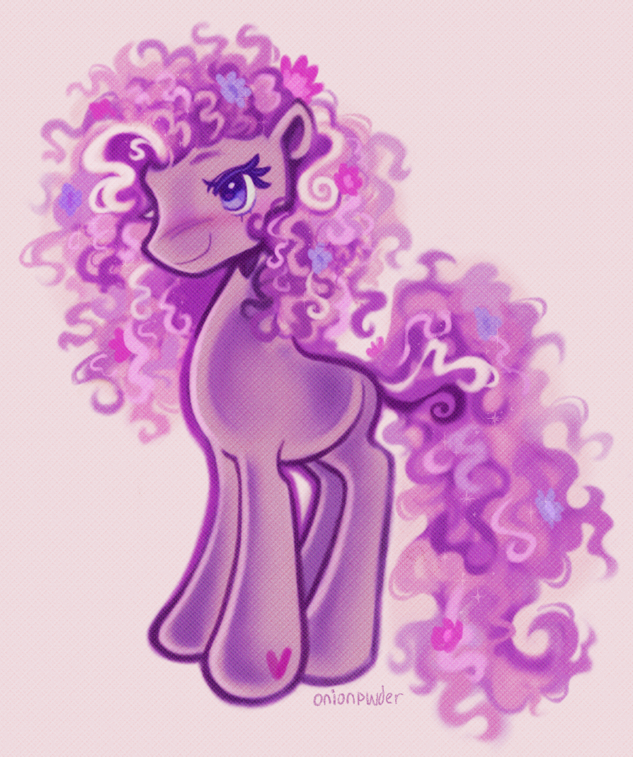 #3324955 - safe, artist:onionpwder, wysteria, earth pony, pony, g3 ...