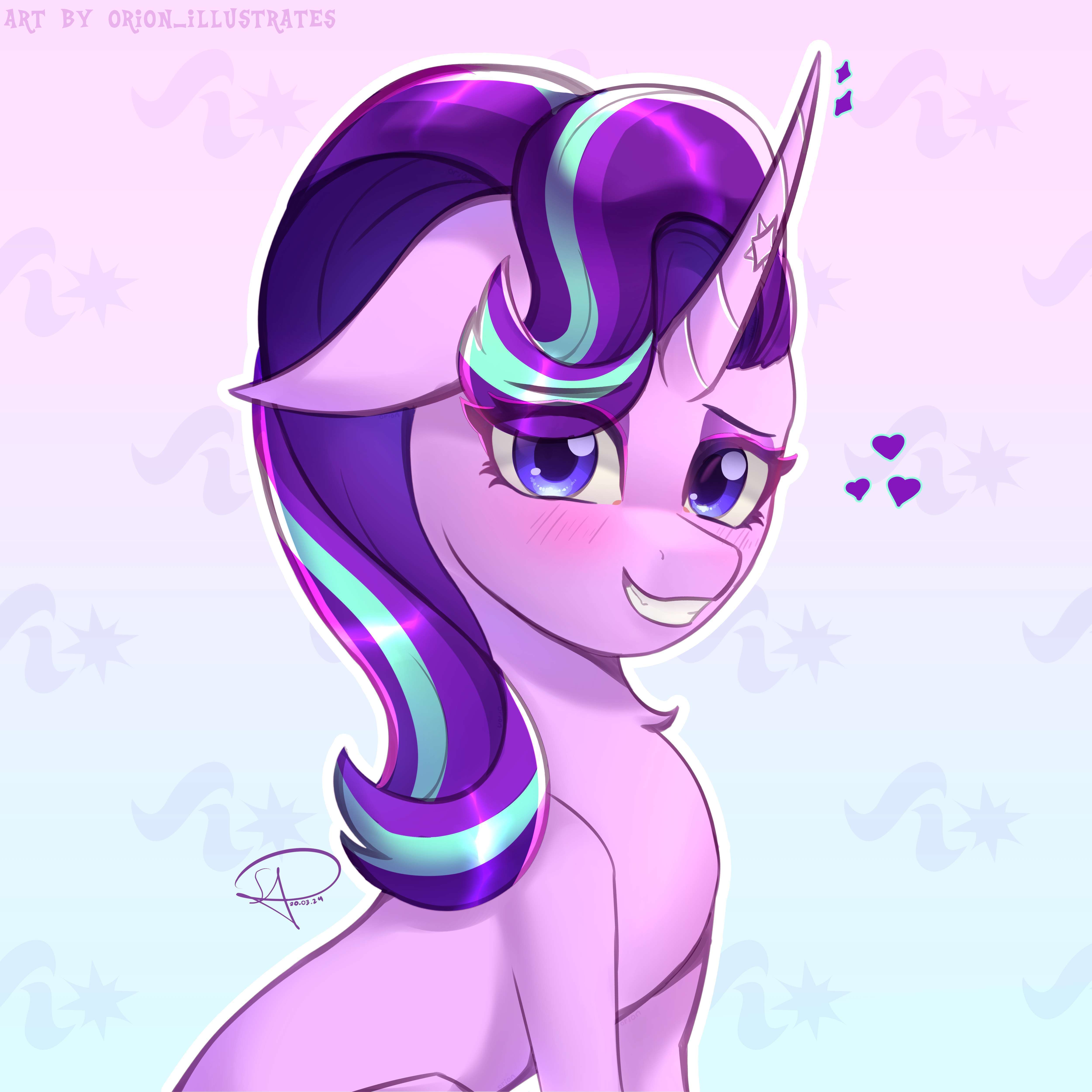 #3326490 - safe, artist:orion_illustrates, starlight glimmer, pony ...