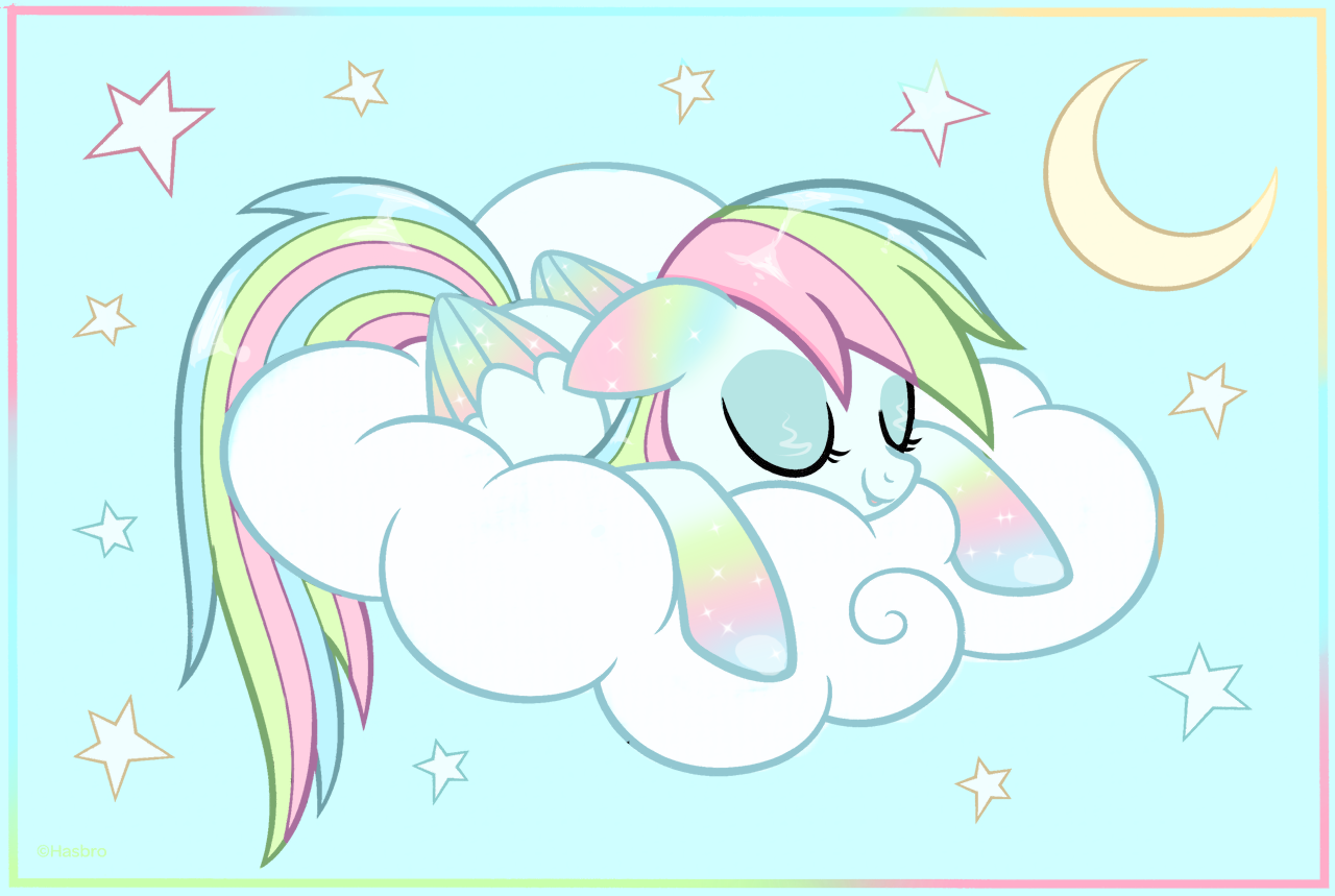 #3327999 - safe, oc, oc only, oc:sleepy rainbow, pegasus, pony, cloud ...
