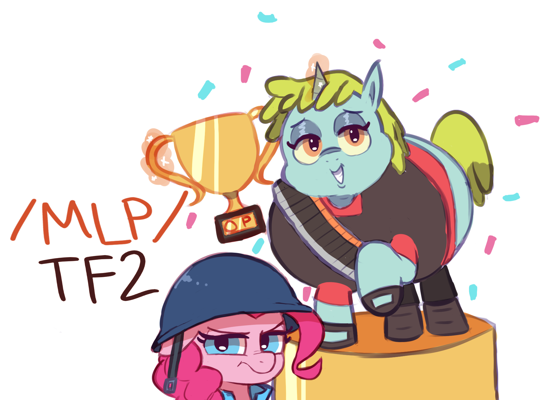 #3328825 - safe, pinkie pie, whoa nelly, earth pony, pony, unicorn, g4 ...